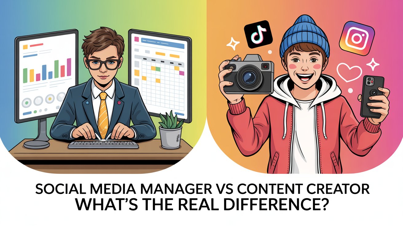 Social Media Manager vs Content Creator: What’s the Difference (and ...