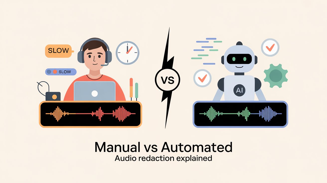 The Difference Between Manual and Automated Audio Redaction - InfoSeeMedia